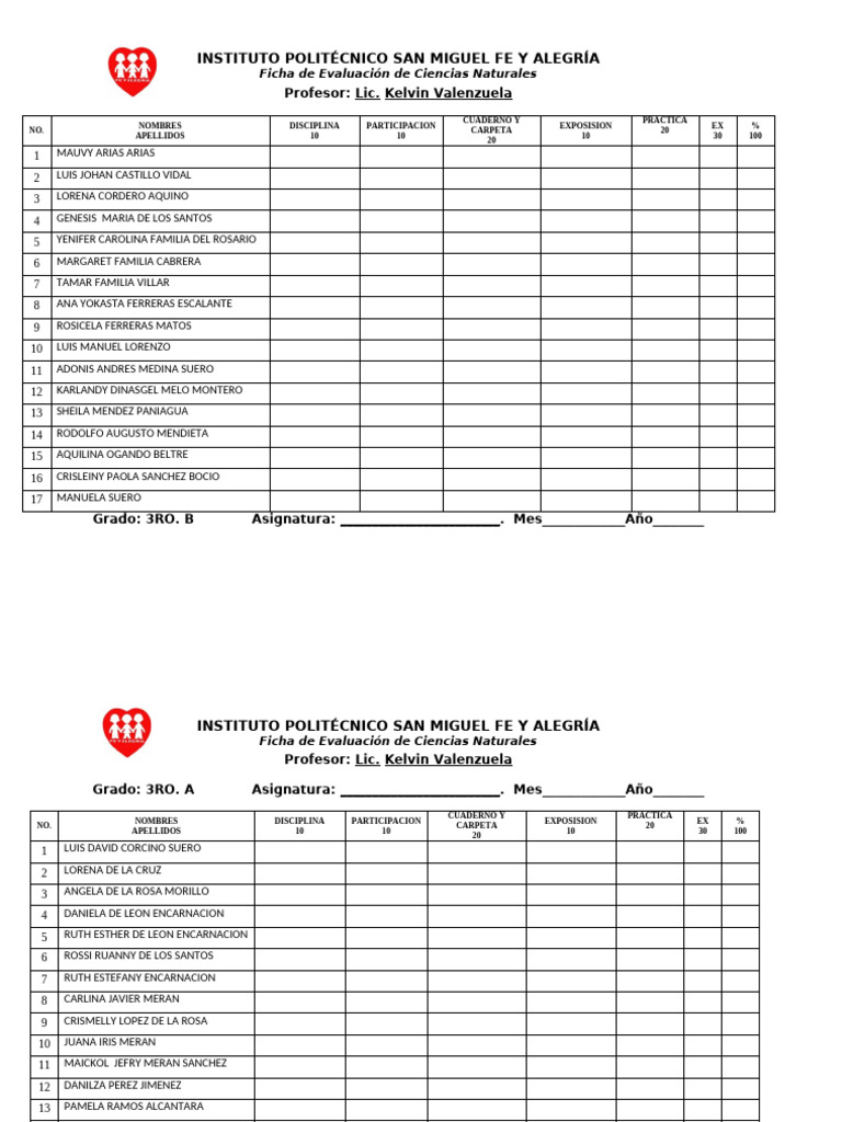 Hoja de Evaluacion Diagonal | PDF