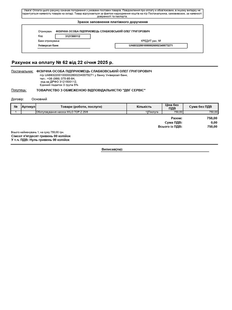 62 2025 ФОП | PDF