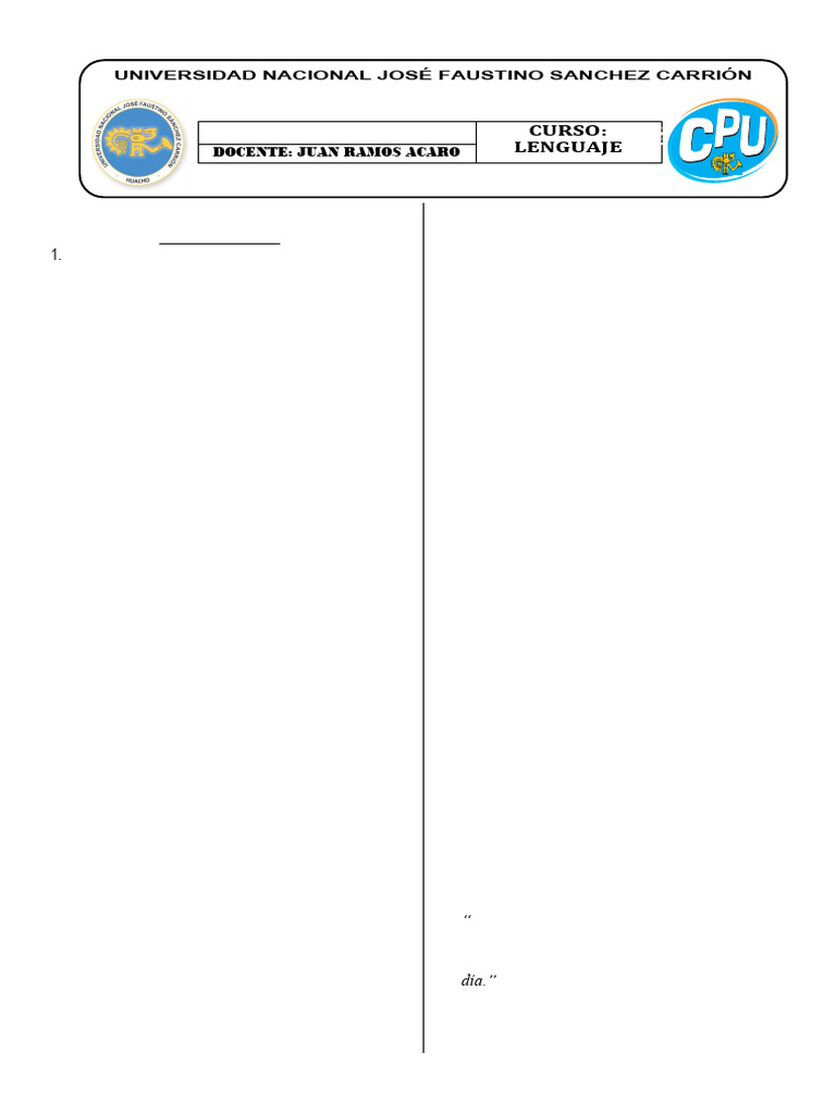 Repaso 01 Lenguaje | PDF | Palabra | Semiótica