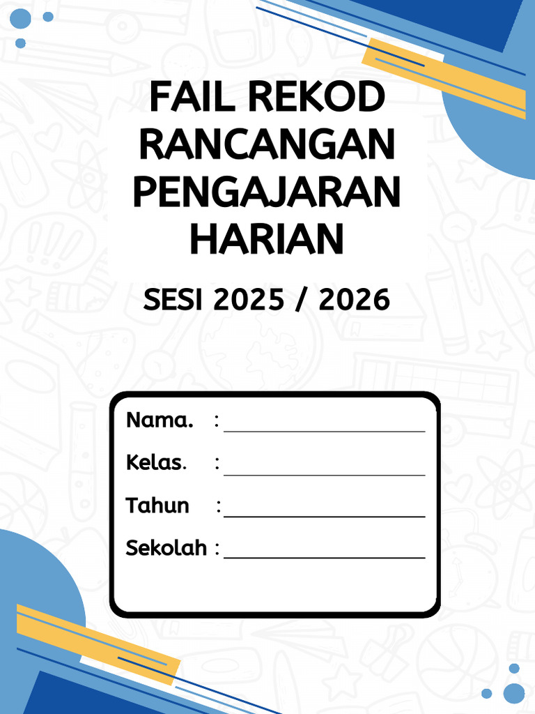 Rekod Persediaan Mengajar 2025-2026 PDF | PDF