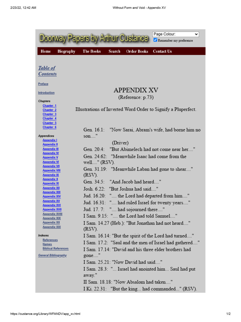 Inverted Word Order Examples | PDF | Old Testament Books | Bible Content