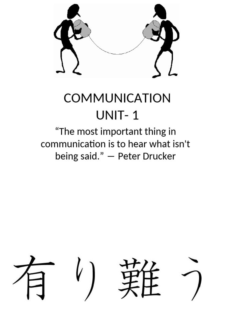 Communication Unit 1 2021 | PDF | Communication | Human Communication