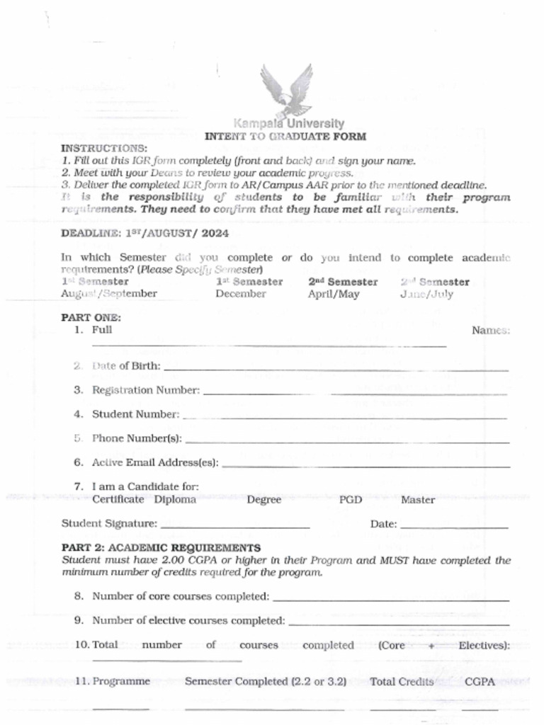 ITG Form | PDF