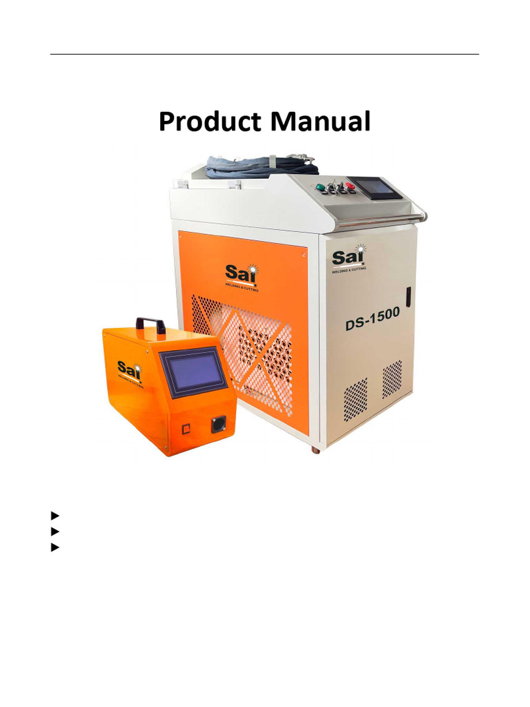 Laser Welding User Manual | PDF | Welding | Construction