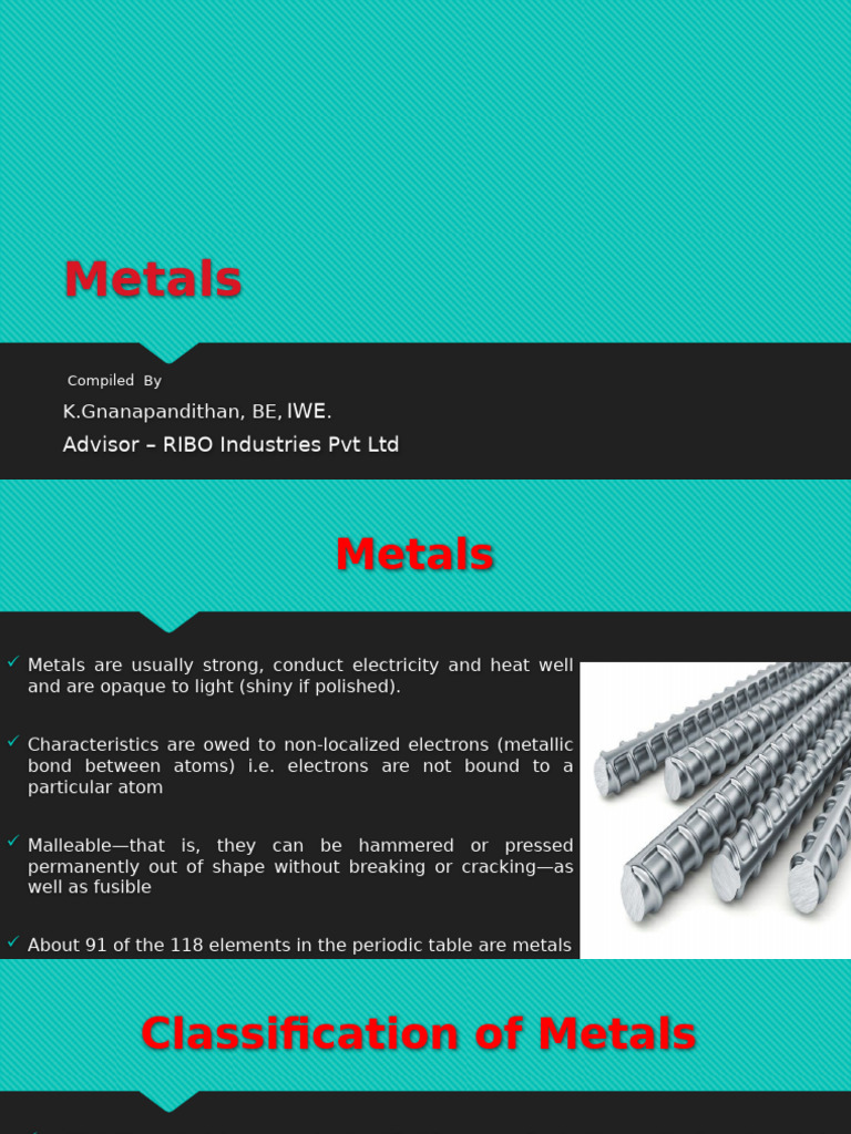 Metals | PDF | Steel | Stainless Steel