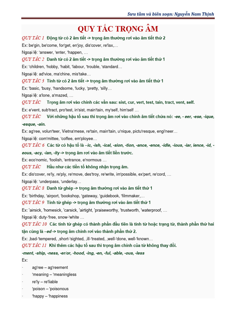 Quy TC TRNG Am | PDF