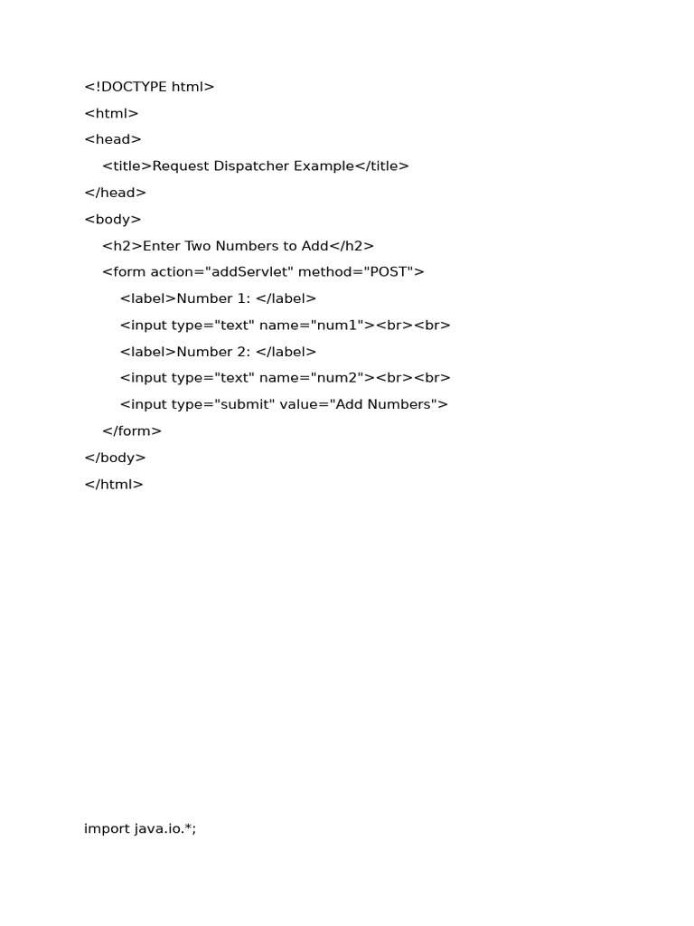 Request Dispatcher Pdf Parameter Computer Programming Computer Programming