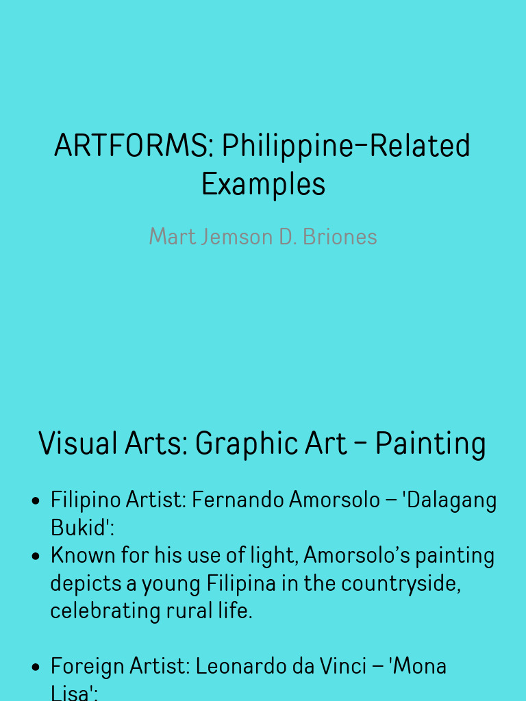 Artforms Presentation - PPTX 20250208 135927 0000 | PDF | Philippines | Paintings
