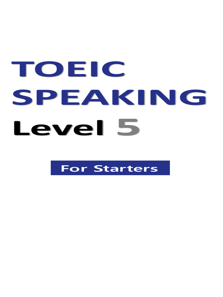 Online TOEIC Speaking Level 5 | PDF | Question | Vocabulary