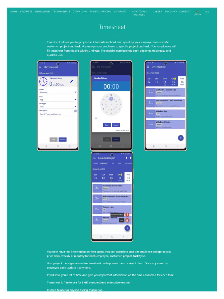 Screencapture Weladee en Timesheet Info 2025 02 07 15 - 12 - 13 | PDF