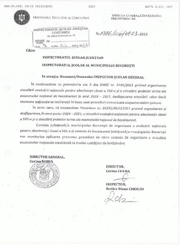 procedura_simulare_2025 | PDF