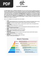 Bloom's Taxonomy Lesson Plan Guide | PDF | Reason | Thought
