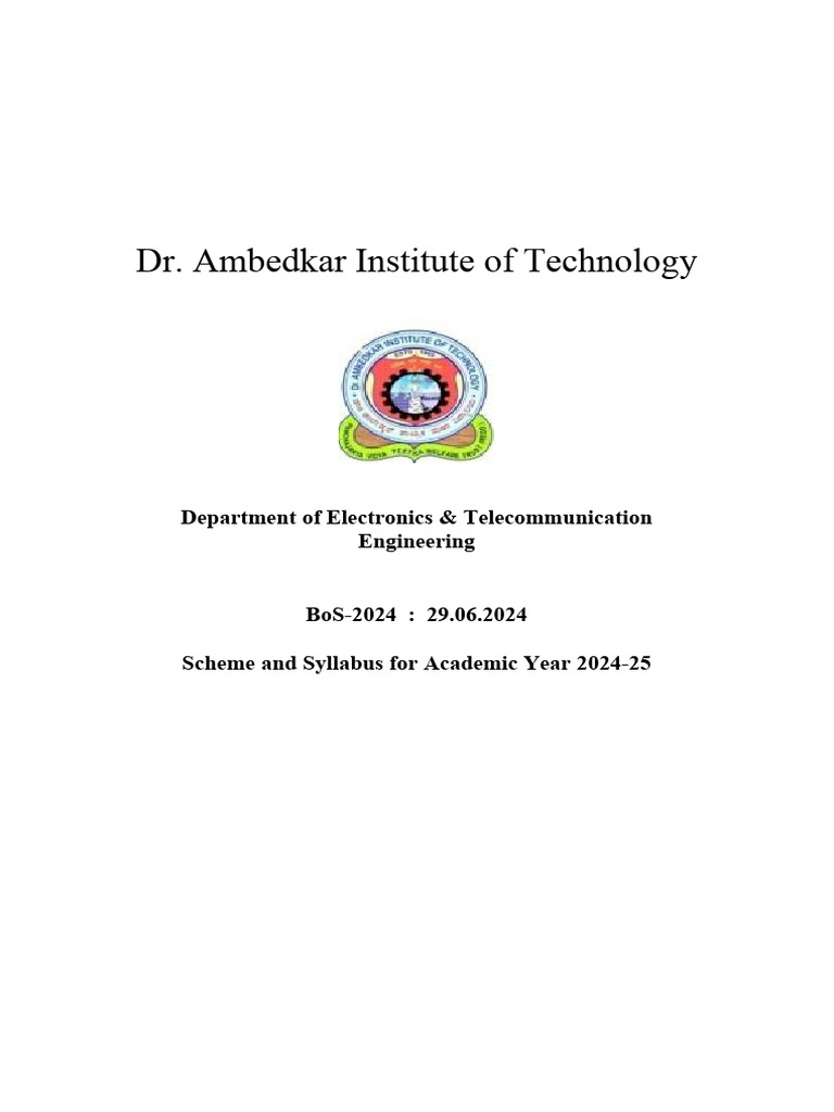 ETE-scheme Syllabus-3rd to 8th Semester 2024-25 | PDF | Amplifier | Operational Amplifier