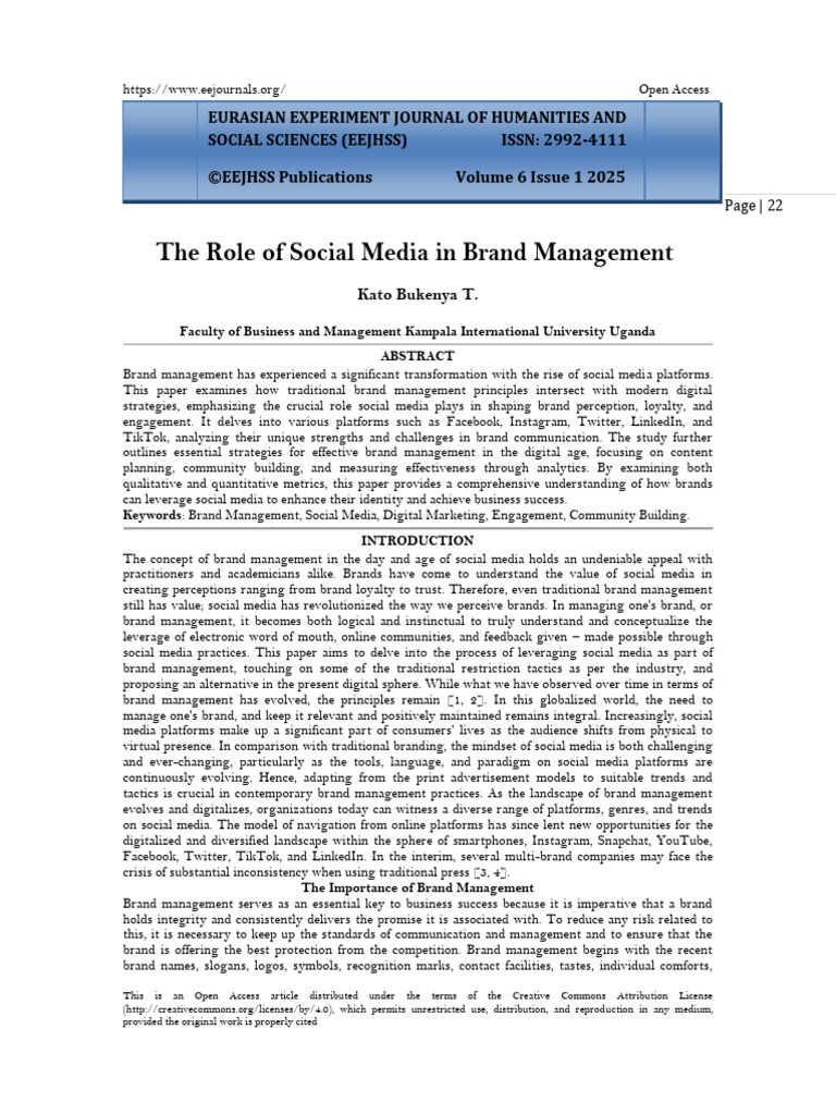 Social Media's Impact on Brand Management | PDF | Brand | Popular ...