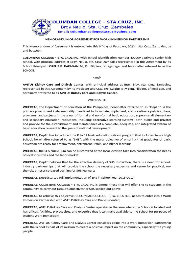 LGU of Sta. cruz moa | PDF | Employment | Intellectual Property