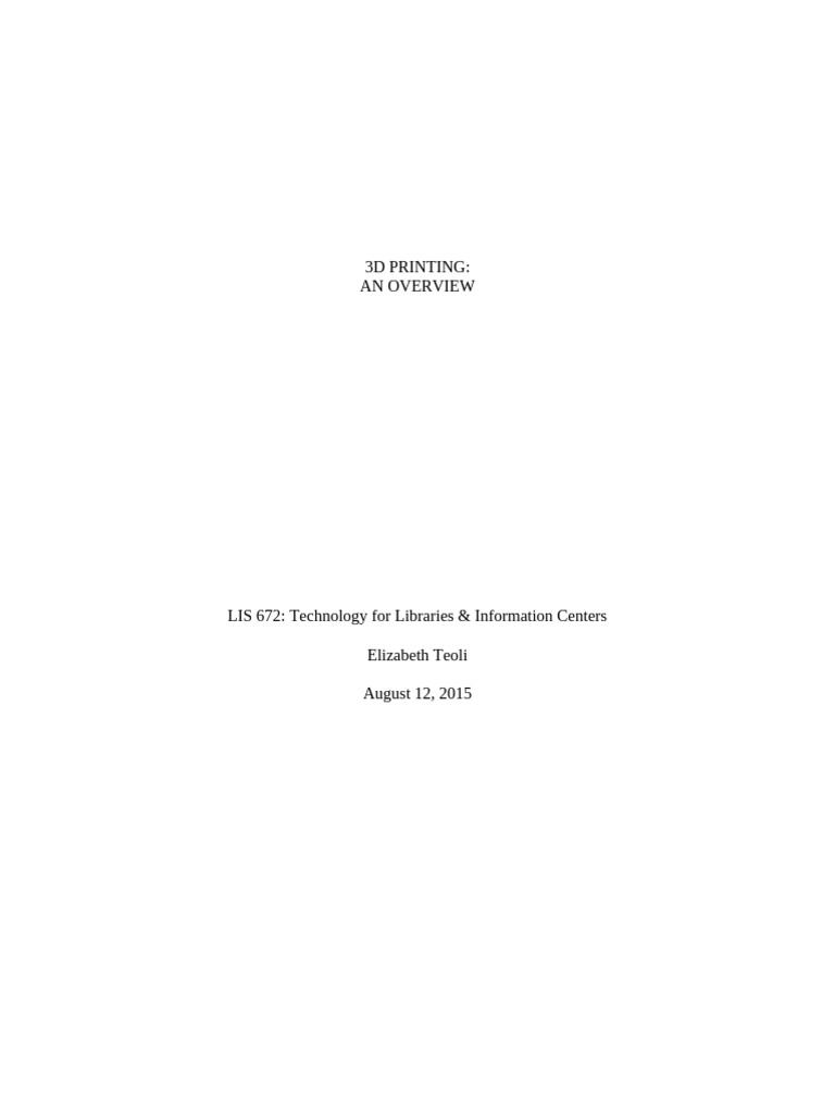 Cms Copy Of 3d Printing An Overview Pdf 3 D Printing Secondary Sector Of The Economy
