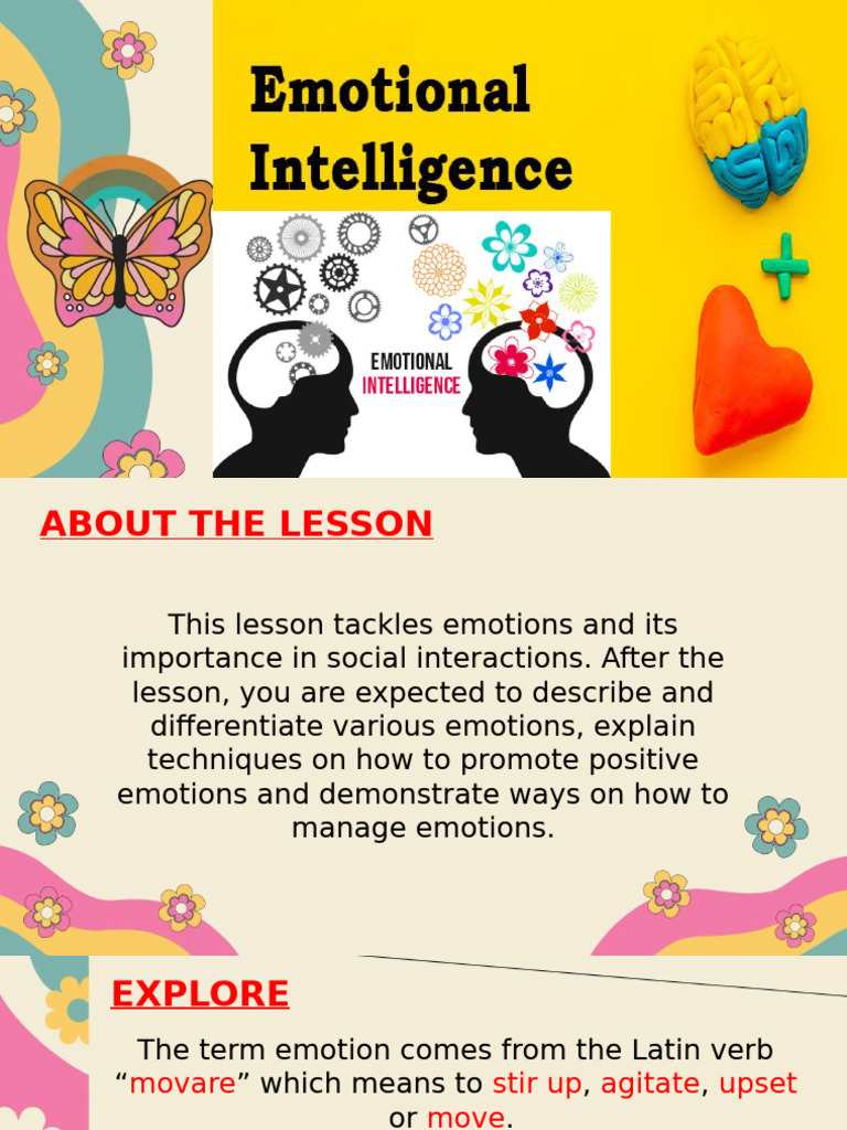 Week 10 Emotional Intelligence | PDF | Emotions | Feeling