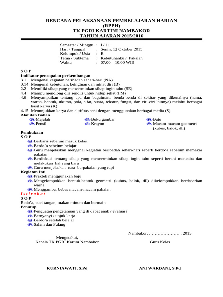 RPPH MINGGU 11 | PDF