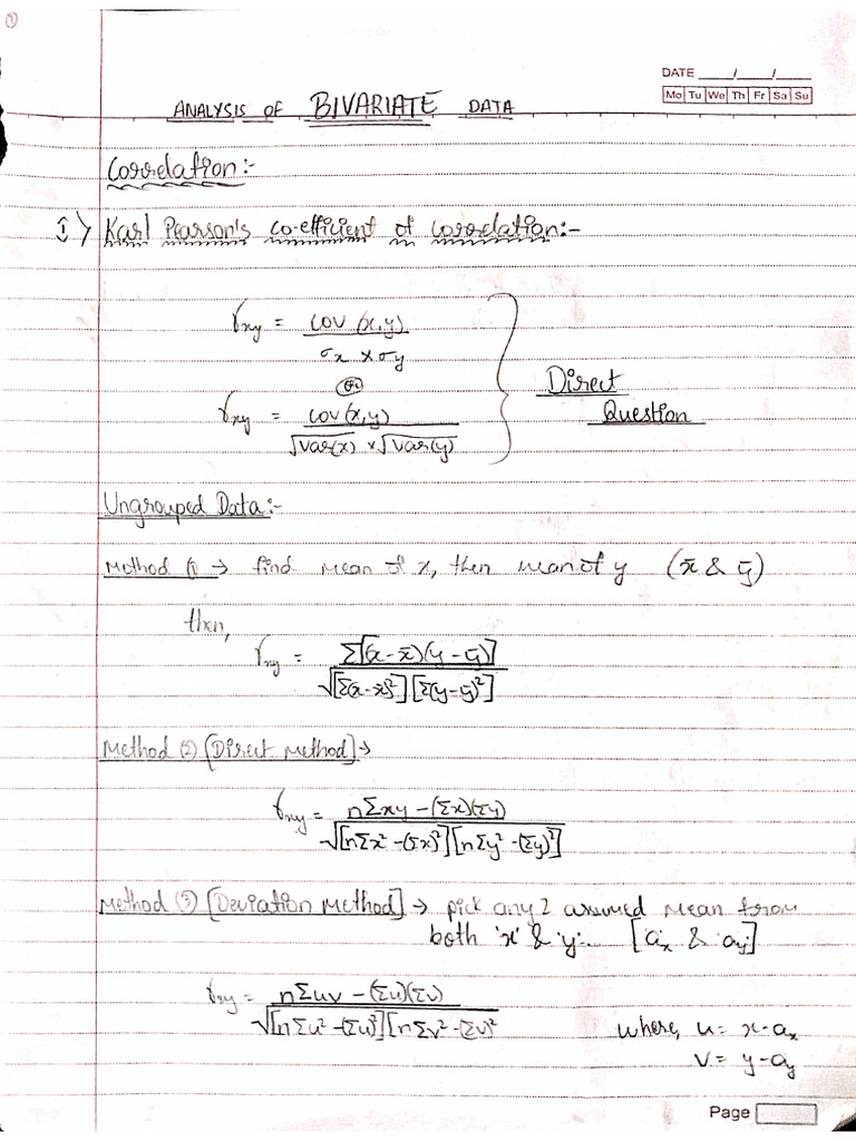 ANALYSIS OF UNIVARIATE DATA Formulas | PDF