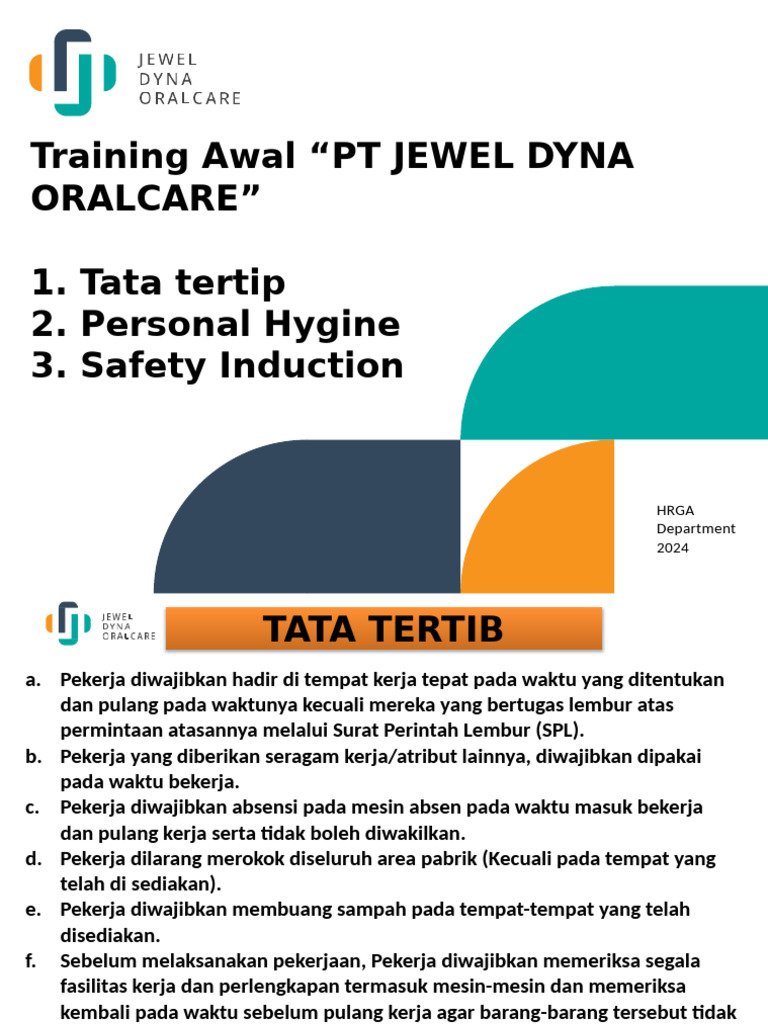 Tata Tertib dan Kebersihan Karyawan | PDF