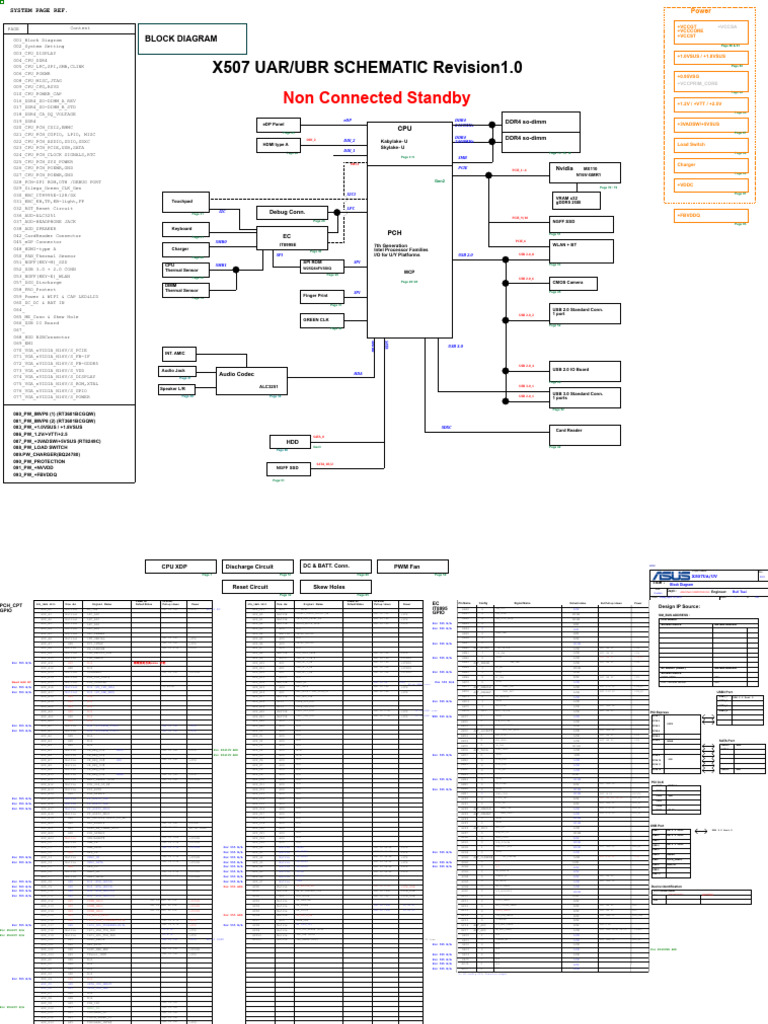 Asus x507ubr Rev2.0 PDF | PDF | Electronics | Physical Layer Protocols