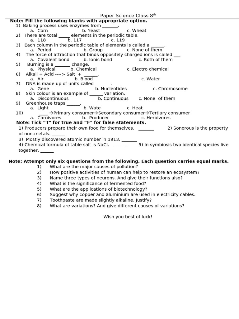 G Science 8th | PDF