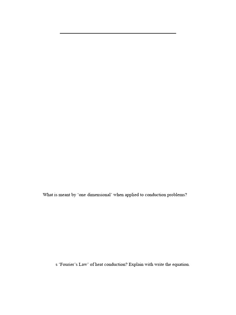 Heat and Mass Transfer Question Bank | PDF | Boundary Layer | Heat Transfer