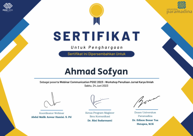 Ahmad Sofyan | PDF
