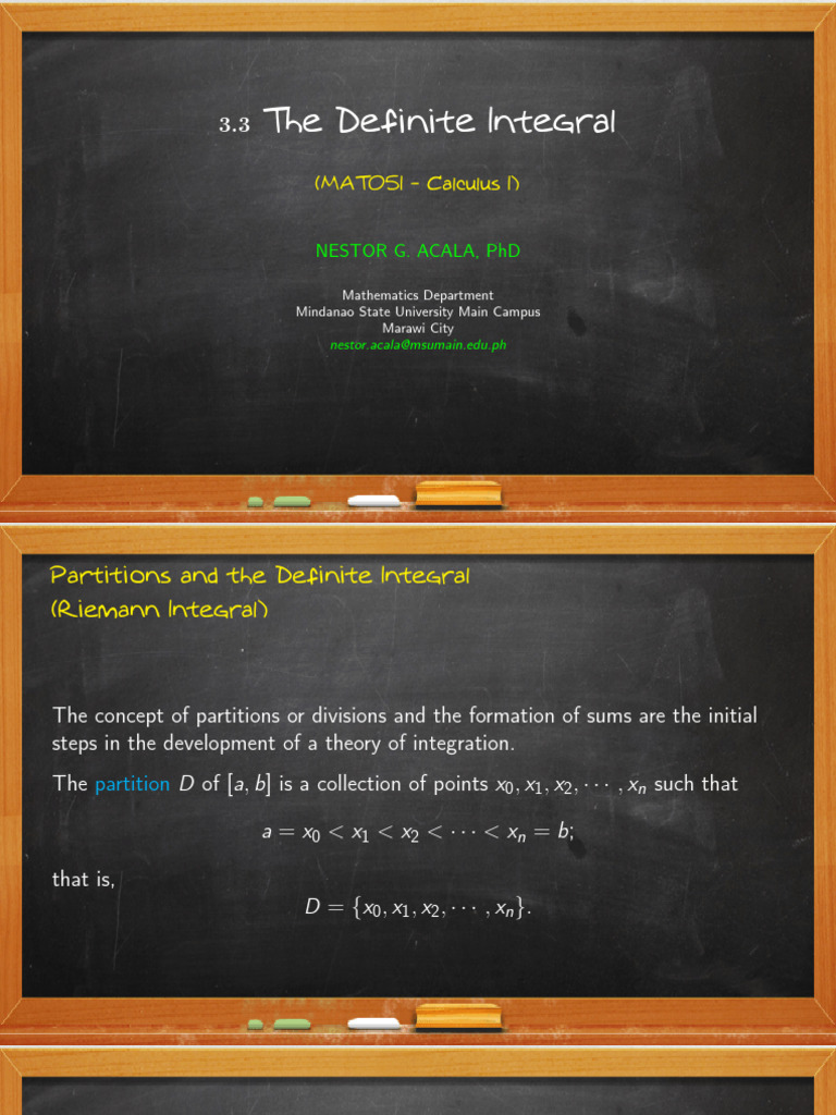 3.3-Definite-Integral | PDF | Integral | Mathematical Objects