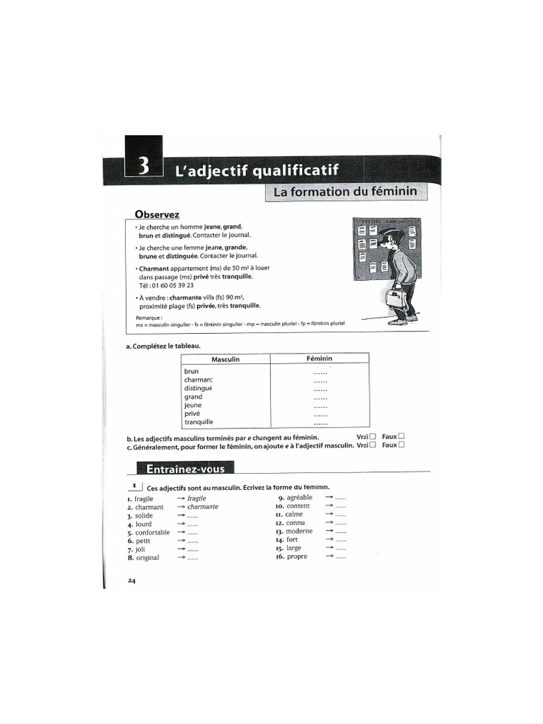 Exercice Adjectifs Qualificatifs Exercice Adjectifs Qualificatifs | PDF