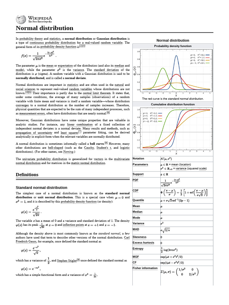 Distribusi Normal | PDF | Normal Distribution | Estimator