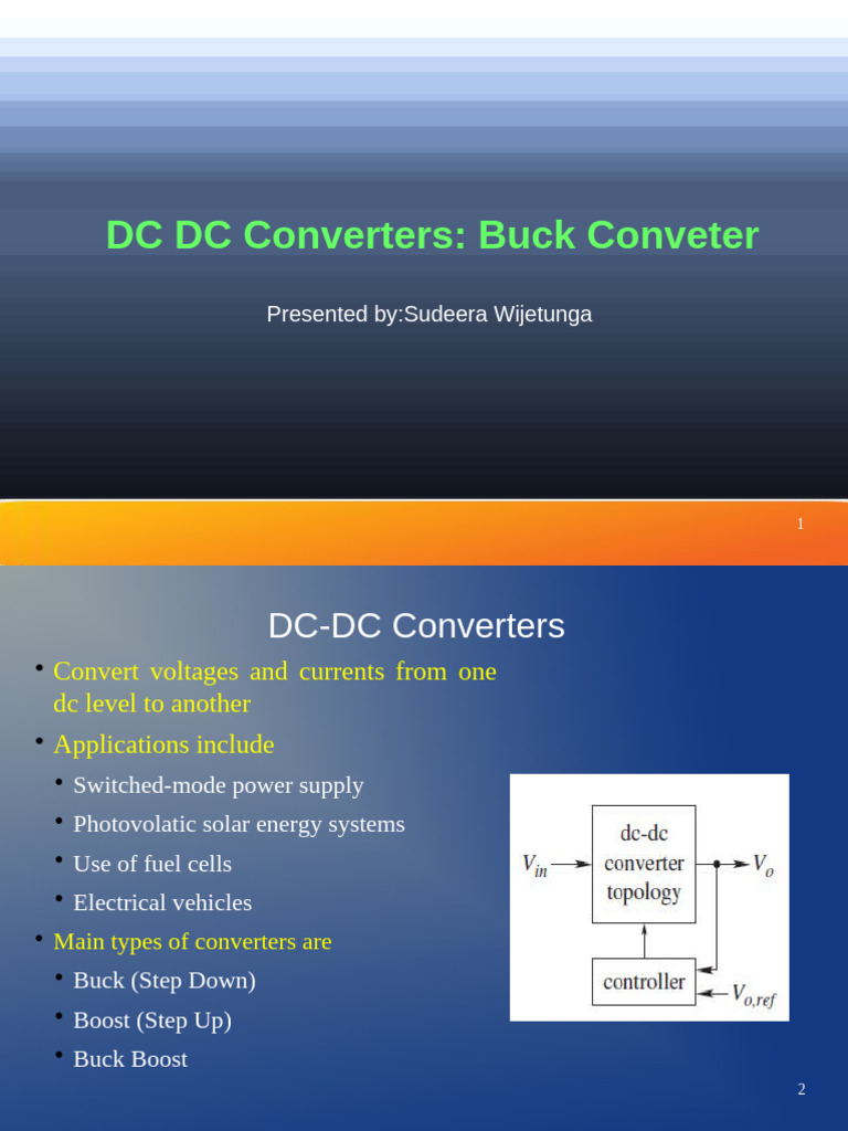 DC DC Converters | PDF | Direct Current | Power Engineering