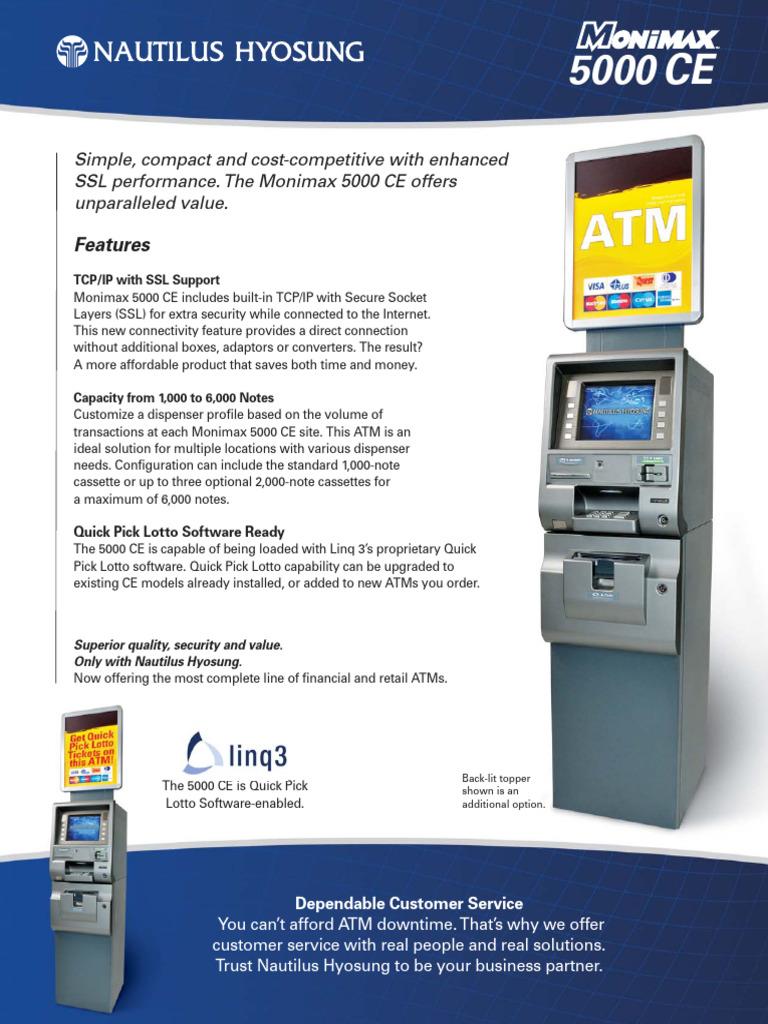 Hyosung-5000ce | PDF | Automated Teller Machine | Computing