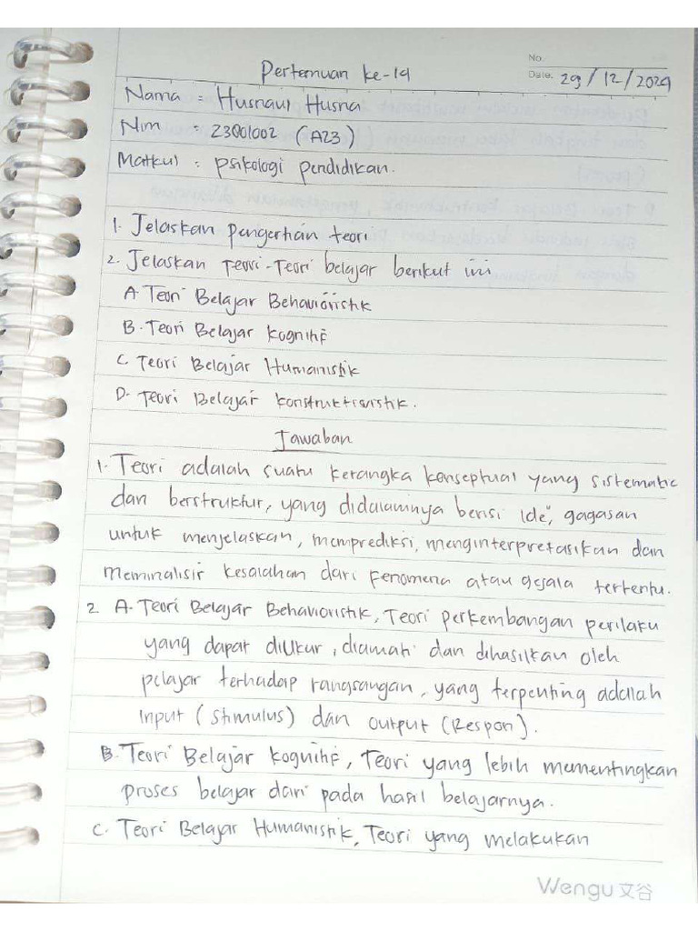 Tugas Ke-14 Psi Pendidikan | PDF