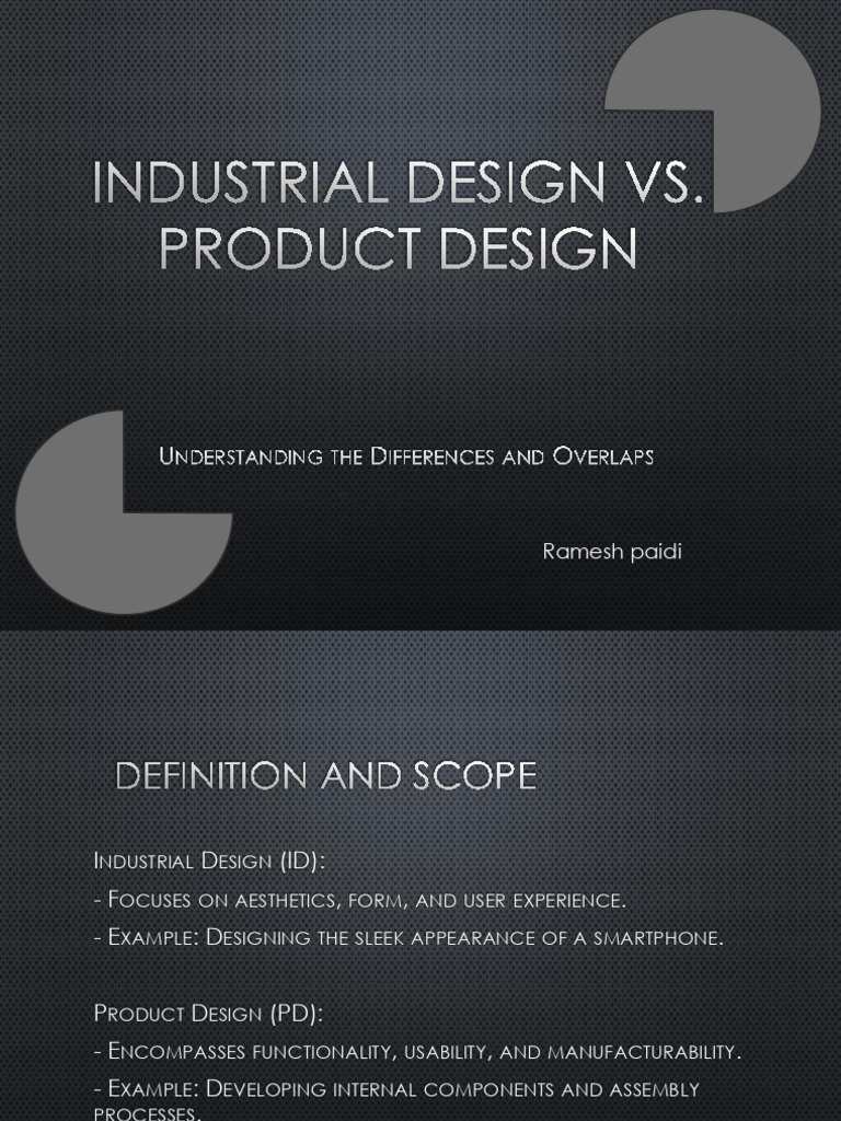 Industrial Design Vs Product Design - (IMP For Designer) | PDF
