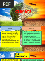 Class Ix Geography Chapter-4 Climate | PDF | Monsoon | Rain