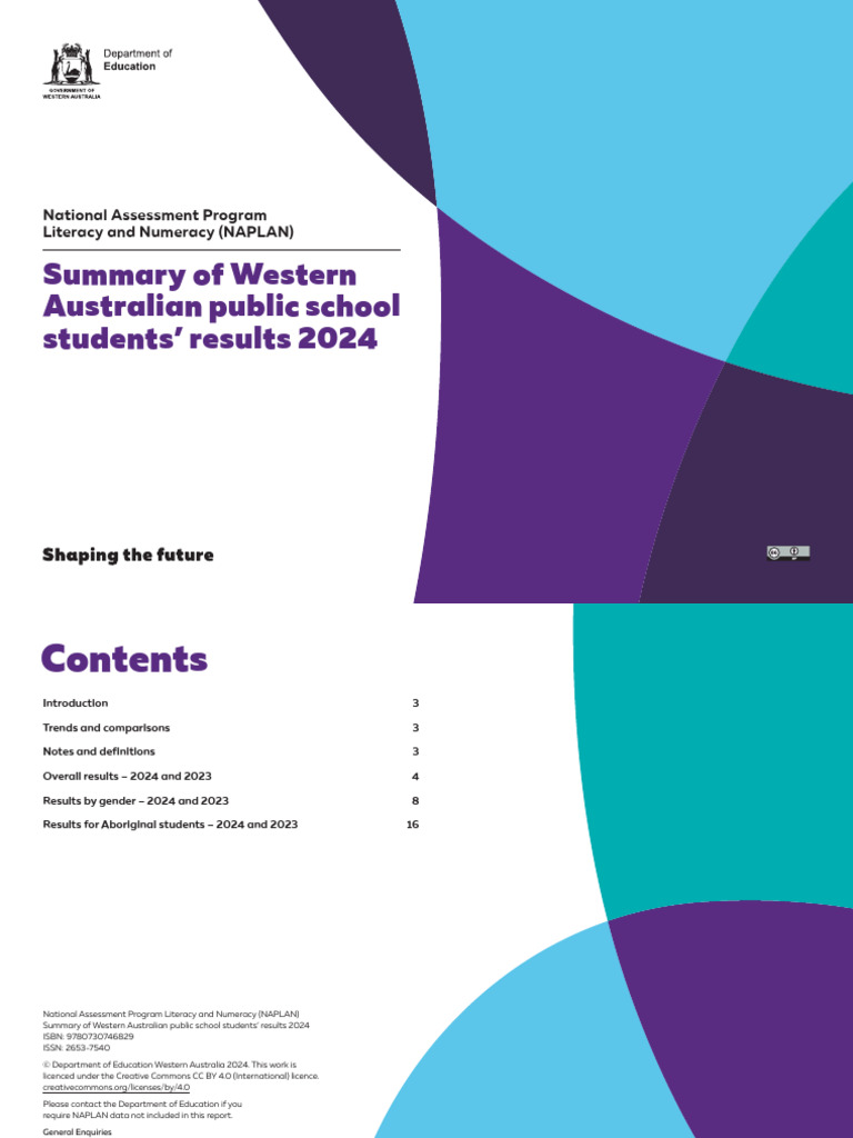 NAPLAN 2024 Results Summary WA Students | PDF