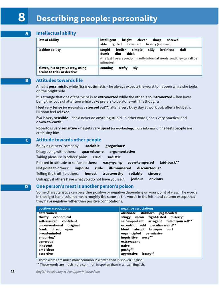 Homework of Emotion and Character b2 | PDF | Extraversion And Introversion | Psychology