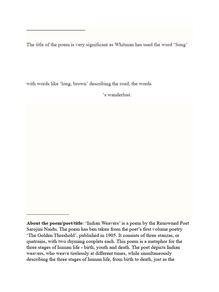 12th Poem Appreciation | PDF | Poetry | Rhyme