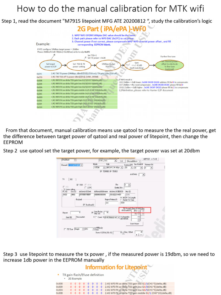 Manual Calibration for MT7915 WiFi | PDF
