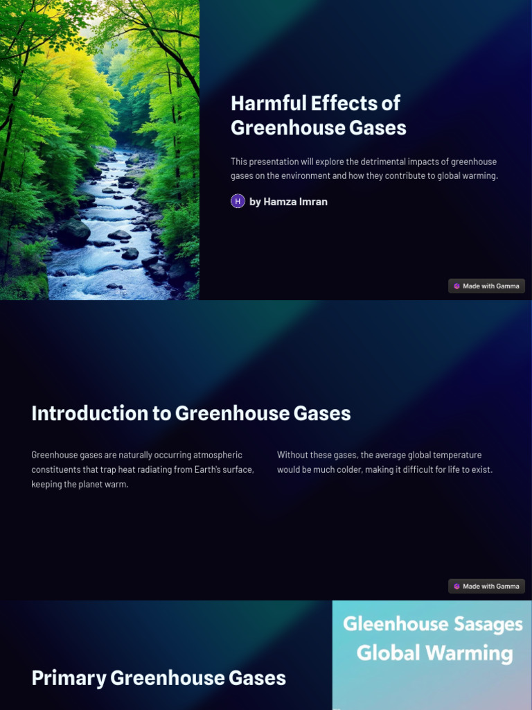 Harmful Effects of Greenhouse Gases | PDF | Climate Change | Greenhouse Gas
