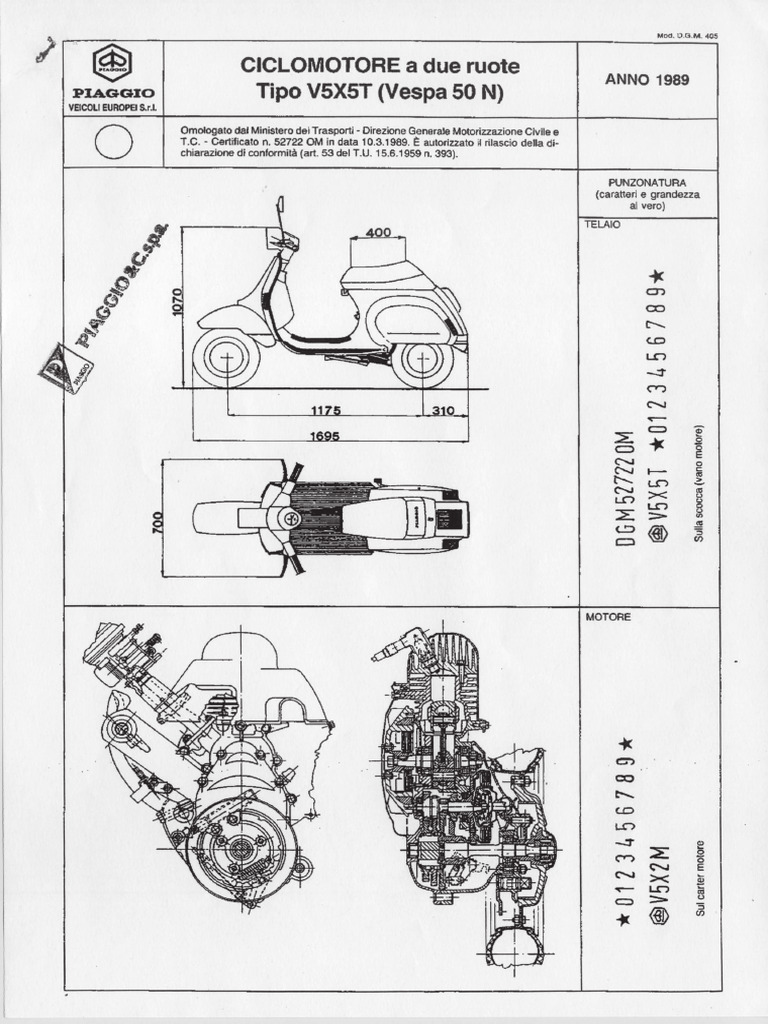 Sto Vespa 50n v5x5t | PDF