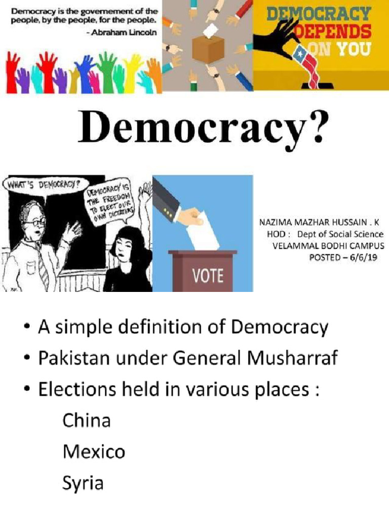 Class 9 Politics Chapter 1 Democracy | PDF