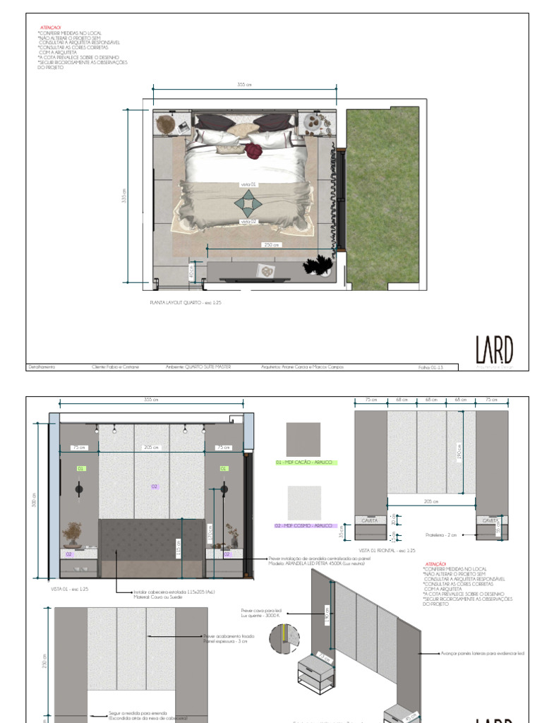 Layout Quarto e Closet Suíte Master | PDF