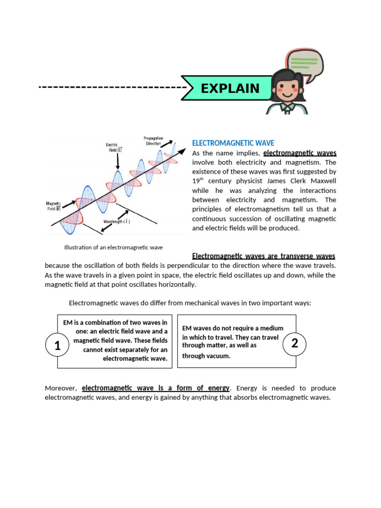 EXPLAIN Electromagnetic Wave | PDF | Electromagnetic Radiation | Electromagnetic Spectrum