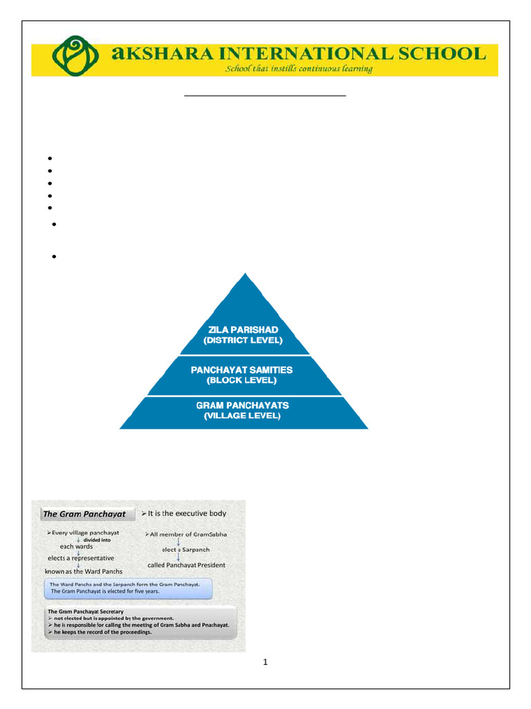 Panchayati Raj Terminology Guide | PDF