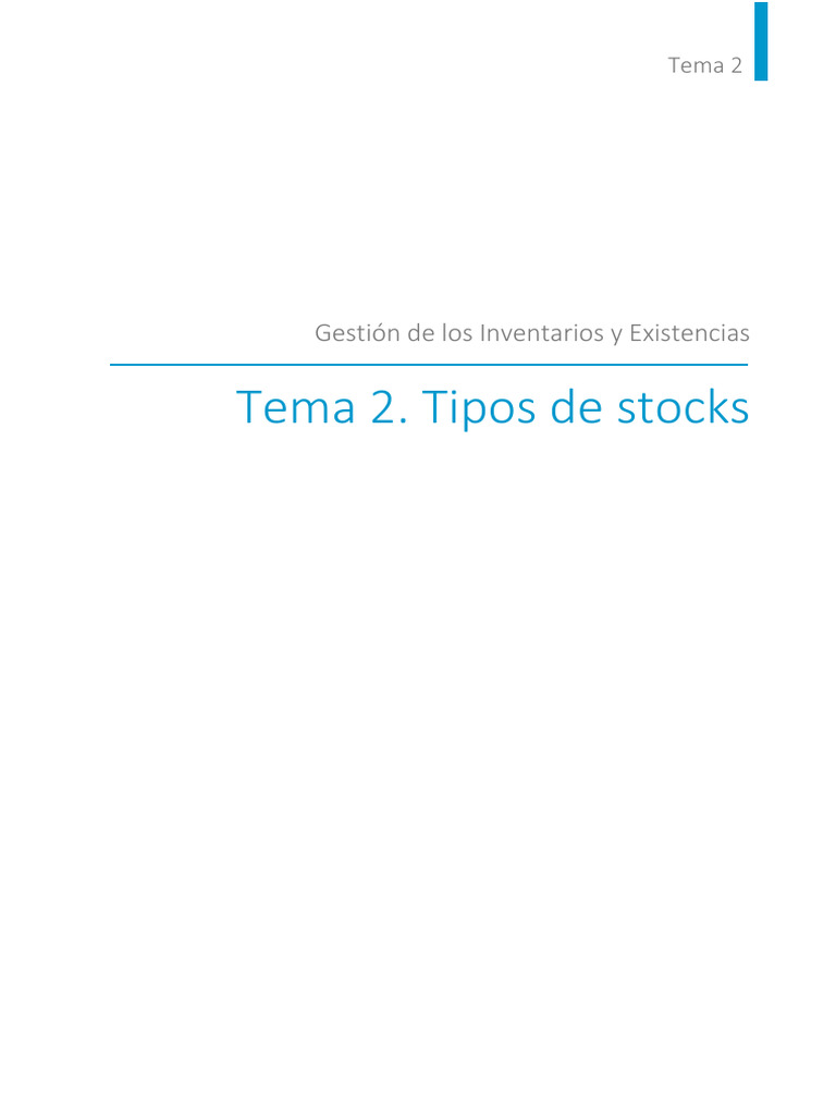 Tema 2 Gestión de Inventarios UNIR | PDF | Lean Manufacturing | Logística