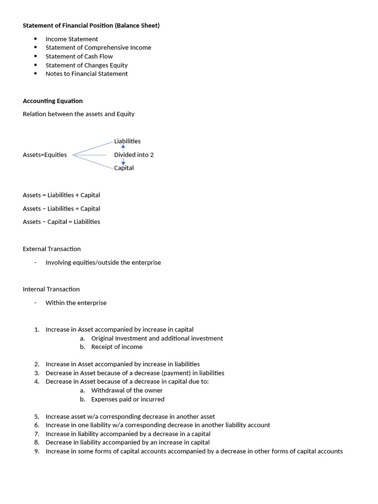 Accounting Equation | PDF