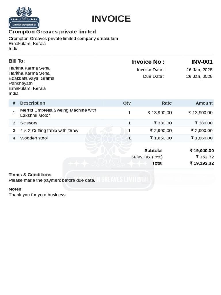 Invoice #INV-267 | PDF