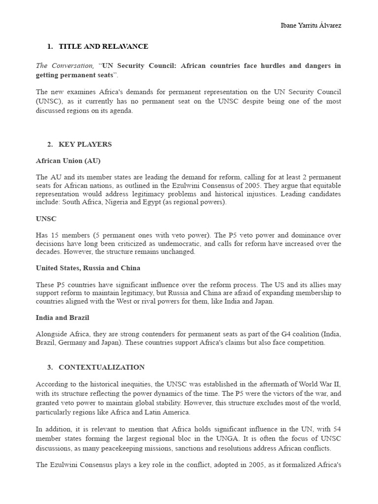 Geopolitical New Analysis | PDF | United Nations Security Council ...